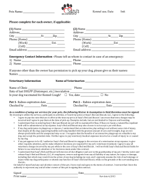 Fillable Online Sign in Waiver.docx Fax Email Print - pdfFiller