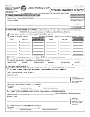 Fillable Online Security Transfer Request. PD F 5179 E (6/01) Fax Email ...