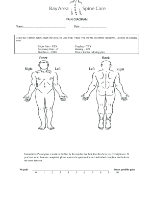 Fillable Online Front Back Right Left Left Right - Bay Area Spine Care ...