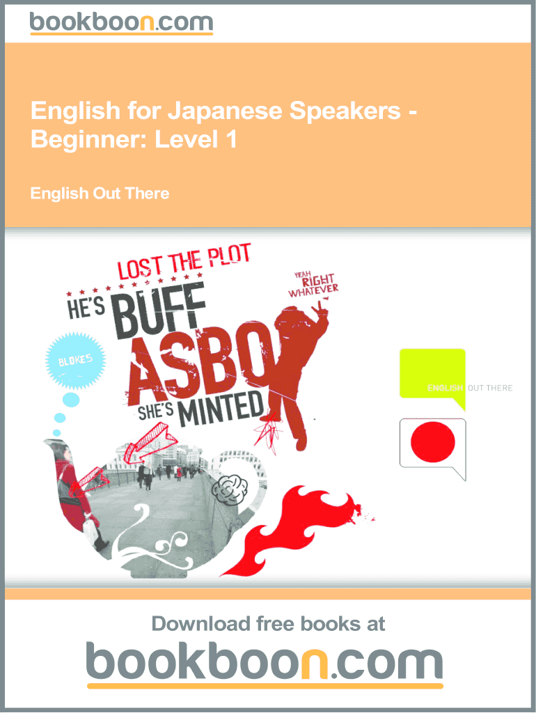 Fillable Online English for Japanese Speakers - Beginner: Level 1 - JUfiles Fax Email Print ...