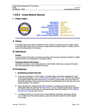 Fillable Online Inmate Medical Records Fax Email Print - pdfFiller