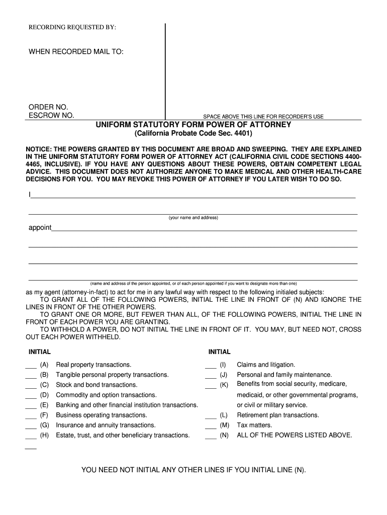 Fillable Online RECORDING REQUESTED BY: - Pacific Coast Title Company Fax Email Print - pdfFiller