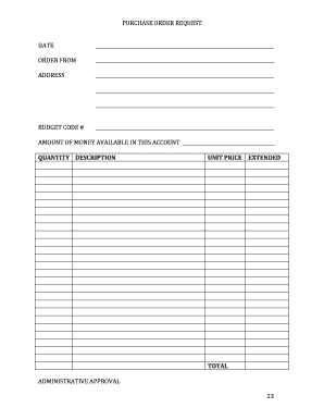 Fillable Online Purchase Order Request Form - Stonington High School ...