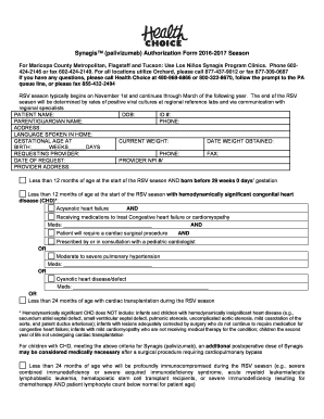 Fillable Online Authorization Form - Health Choice Arizona Fax Email ...
