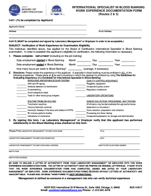 Fillable Online INTERNATIONAL SPECIALIST IN BLOOD BANKING Fax Email ...