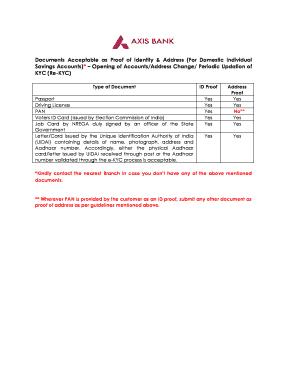 Fillable Online Documents Acceptable as Proof of Identity & Address ...