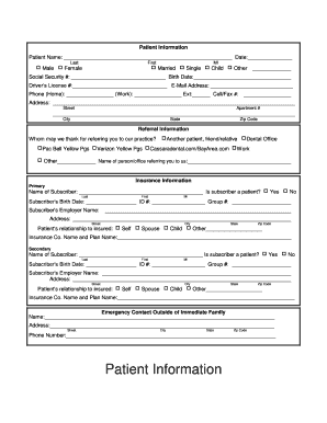 Fillable Online Patient Name: Date: Fax Email Print - pdfFiller