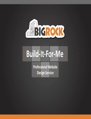 Fillable Online Build It For Me - Professional Website Design Service ...