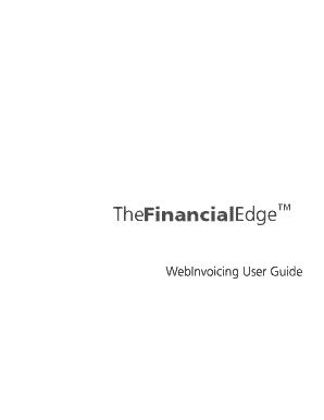 Fillable Online Financial Edge WebInvoicing User Guide Fax Email Print ...
