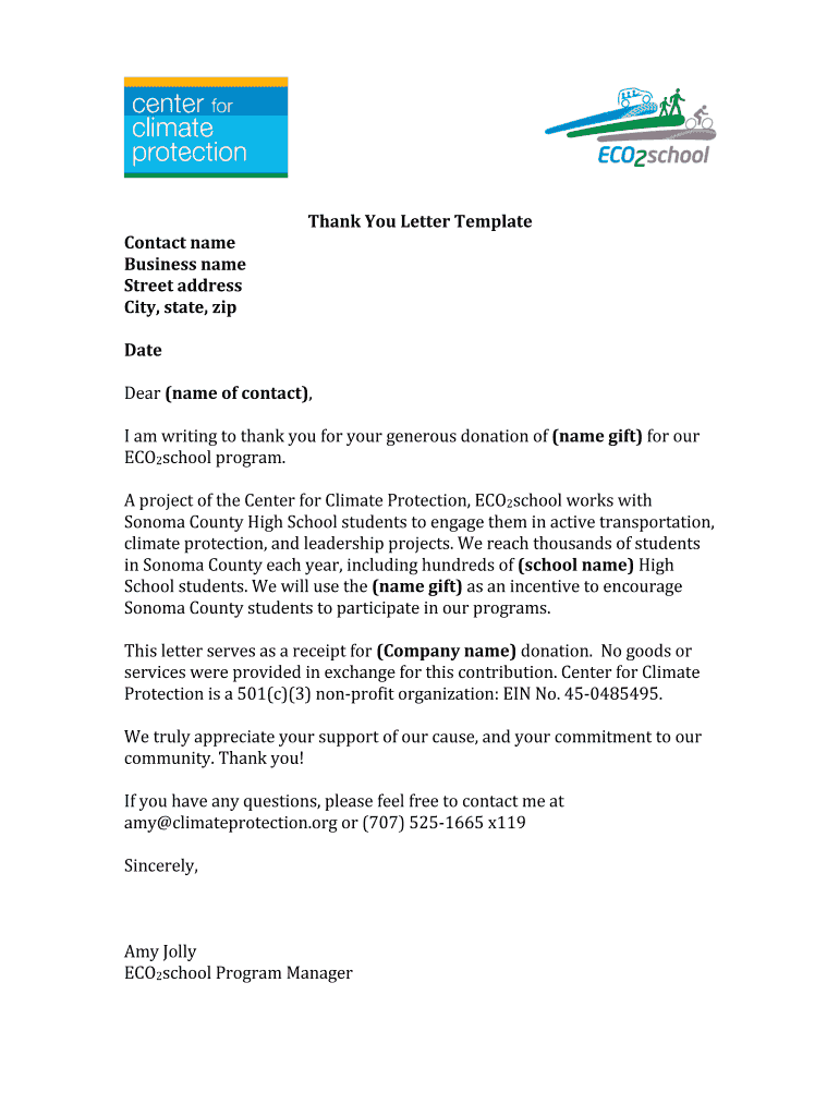 Fillable Online D. Thank you letter template.docx Fax Email Print ...