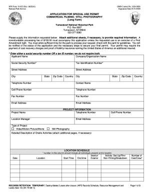 Fillable Online Long Form - National Park Service Fax Email Print - pdfFiller