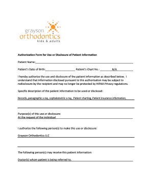 Fillable Online Authorization Form for Referral to Outside Doctors ...