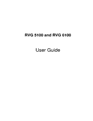 Fillable Online RVG 5100 and RVG 6100 Fax Email Print - pdfFiller