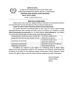Fillable Online HAFED OIL MILLS Fax Email Print - pdfFiller