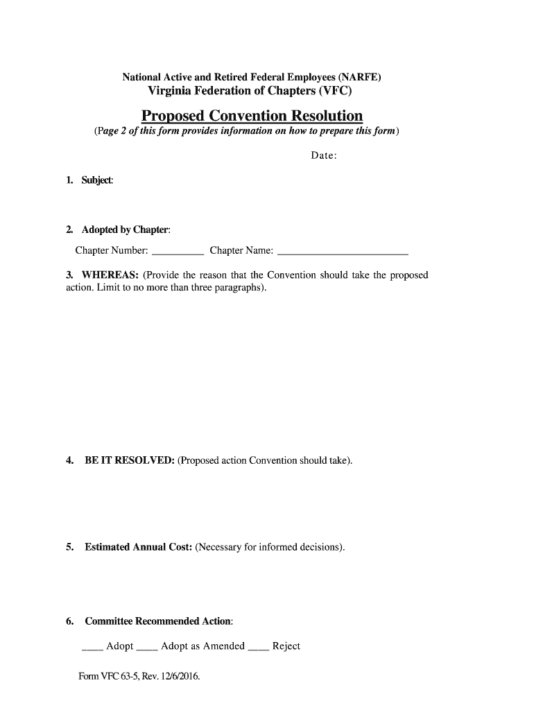 Fillable Online VFC 63-5 Proposed Convention Resolutions Form - vfc ...