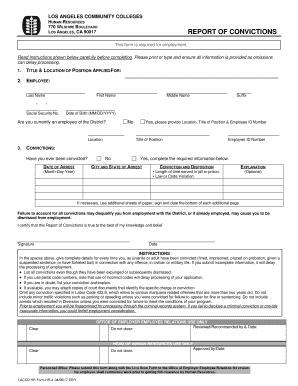Fillable Online Form Packet - New Hire - Classified - LACCD.edu Fax ...