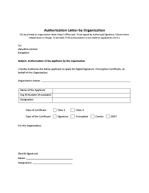 Fillable Online application form - signature / encryption certificate ...
