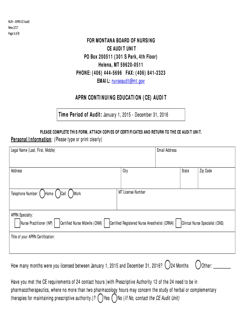 Fillable Online APRN - Home Fax Email Print - pdfFiller