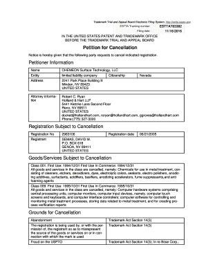 Fillable Online ESTTA Tracking number: Fax Email Print - pdfFiller