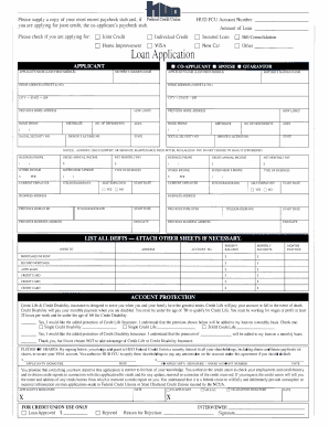Fillable Online Loan Application - HUD FCU Fax Email Print - pdfFiller
