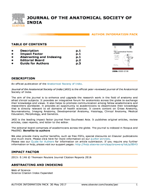 Fillable Online journal of the anatomical society of india - Elsevier ...