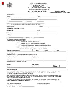 Fillable Online 2015 Well Permit Application Fillable Form.docx Fax ...