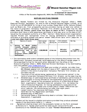 Fillable Online VEHICLE TENDER 12-13.doc Fax Email Print - pdfFiller