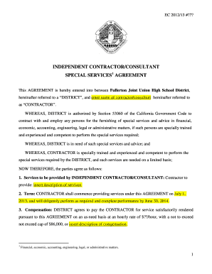 Fillable Online Ind Contractor Agreement Template PCC 20111.pdf ...