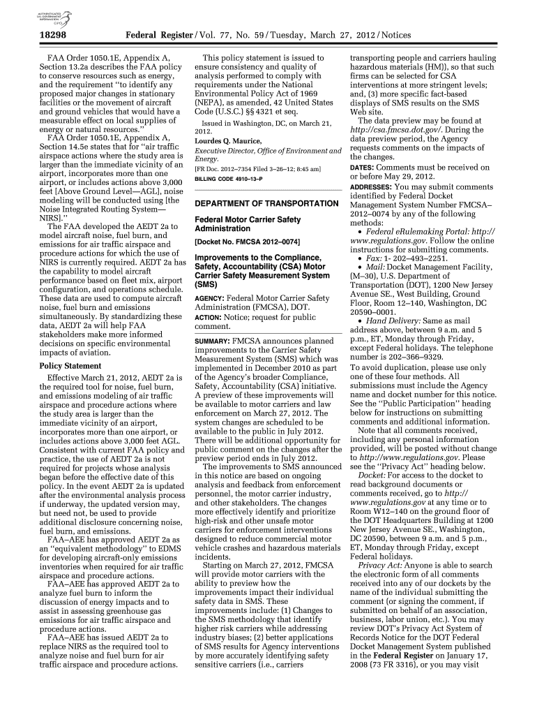 Fillable Online FAA Order 1050 Fax Email Print - pdfFiller