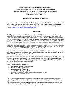 Fillable Online SSP Proposal Template FY2006 Fax Email Print - pdfFiller