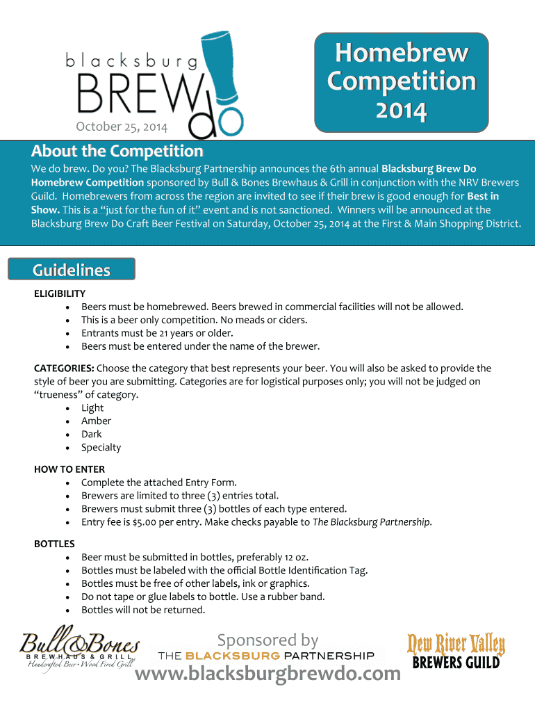 Fillable Online We do brew Fax Email Print - pdfFiller