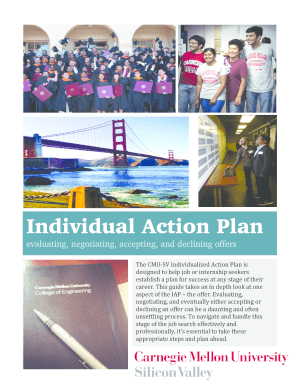 Fillable Online Individualized Action Plan --negotiating and accepting ...