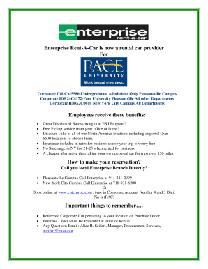 Fillable Online Enterprise Rent-A-Car is now a rental car provider Fax ...