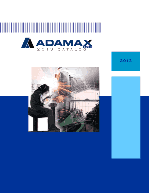 Fillable Online 2 0 1 3 catalog - Adamax, Inc. Fax Email Print - pdfFiller