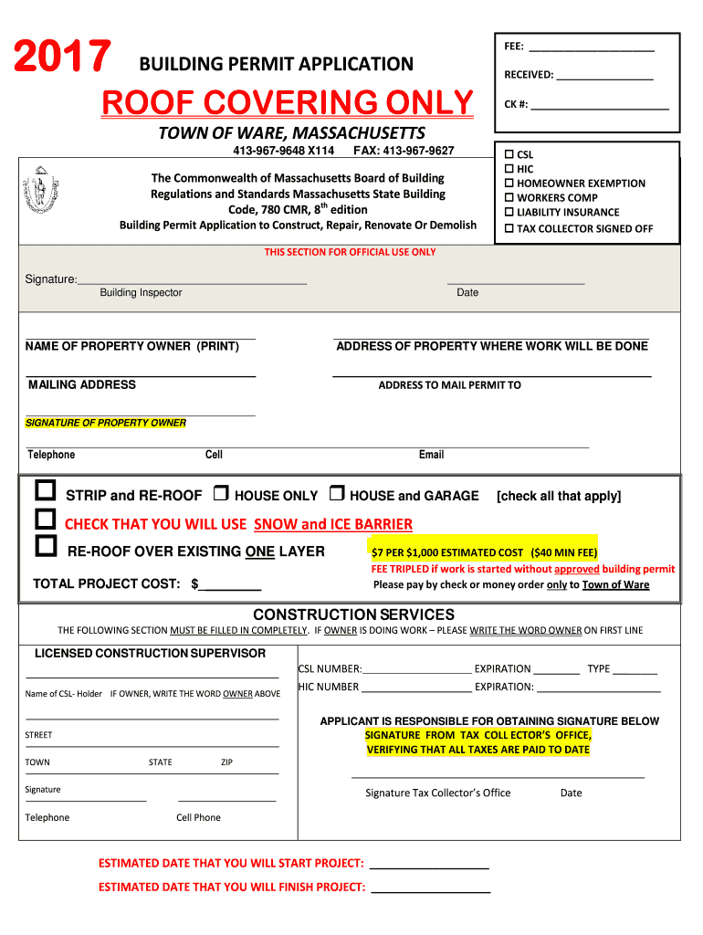 Fillable Online 780 cmr: state board of building regulations and ...