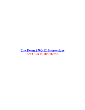 Fillable Online Epa Form 8700-12 Instructions - WordPress.com Fax Email ...