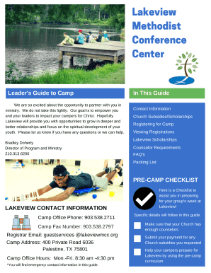 Fillable Online Here - Lakeview Methodist Conference Center Fax Email ...