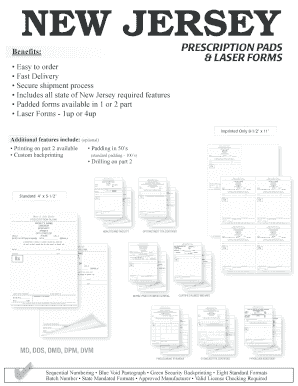 Fillable Online PRESCRIPTION PADS & LASER FORMS - Printco Fax Email ...