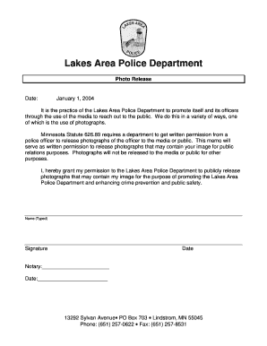 Fillable Online Sample Photo Release Form.pdf Fax Email Print - pdfFiller