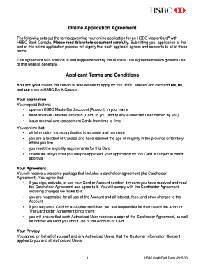 Fillable Online Online Application Agreement Fax Email Print - pdfFiller