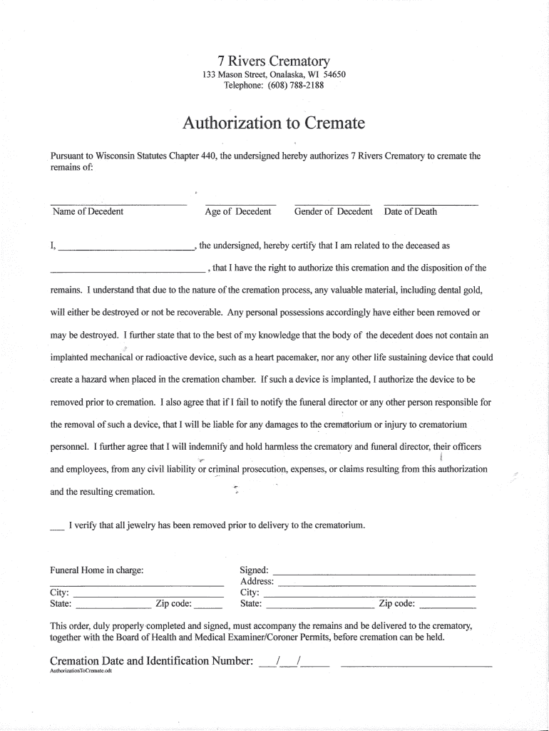 Fillable Online 7 Rivers Authorization Fax Email Print - pdfFiller