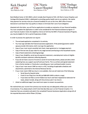 Fillable Online Keck Medical Center of USC (KMC), which includes Keck ...