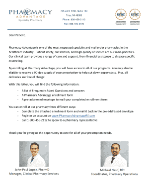 Fillable Online Pharmacy Advantage Enrollment Form - HAP Fax Email ...