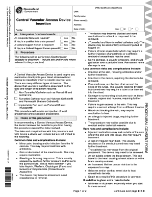 Fillable Online Central Vascular Access Device Fax Email Print - pdfFiller
