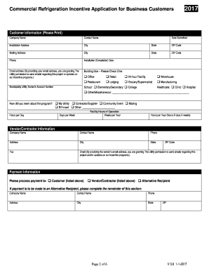 Fillable Online Instructions for Use: Commercial Refrigeration ...