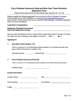 Fillable Online Tribute Suite Application Form. Tribute Suite ...