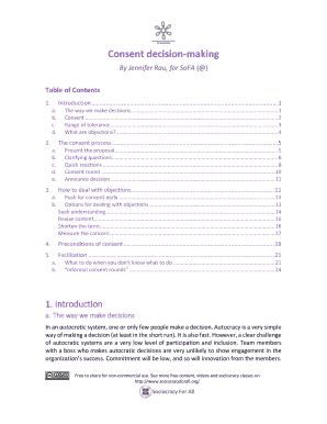 Fillable Online Consent decision-making - Sociocracy For All Fax Email ...