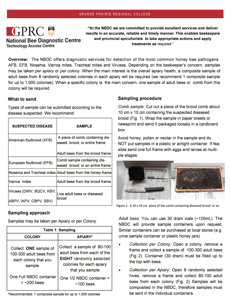 Fillable Online Sampling approach What to send Sampling procedure ...