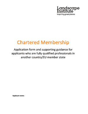 Fillable Online Experienced practitioner route to Chartered Membership ...
