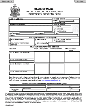 Fillable Online HHE-865 Reciprocity Report Form 2 .doc Fax Email Print ...